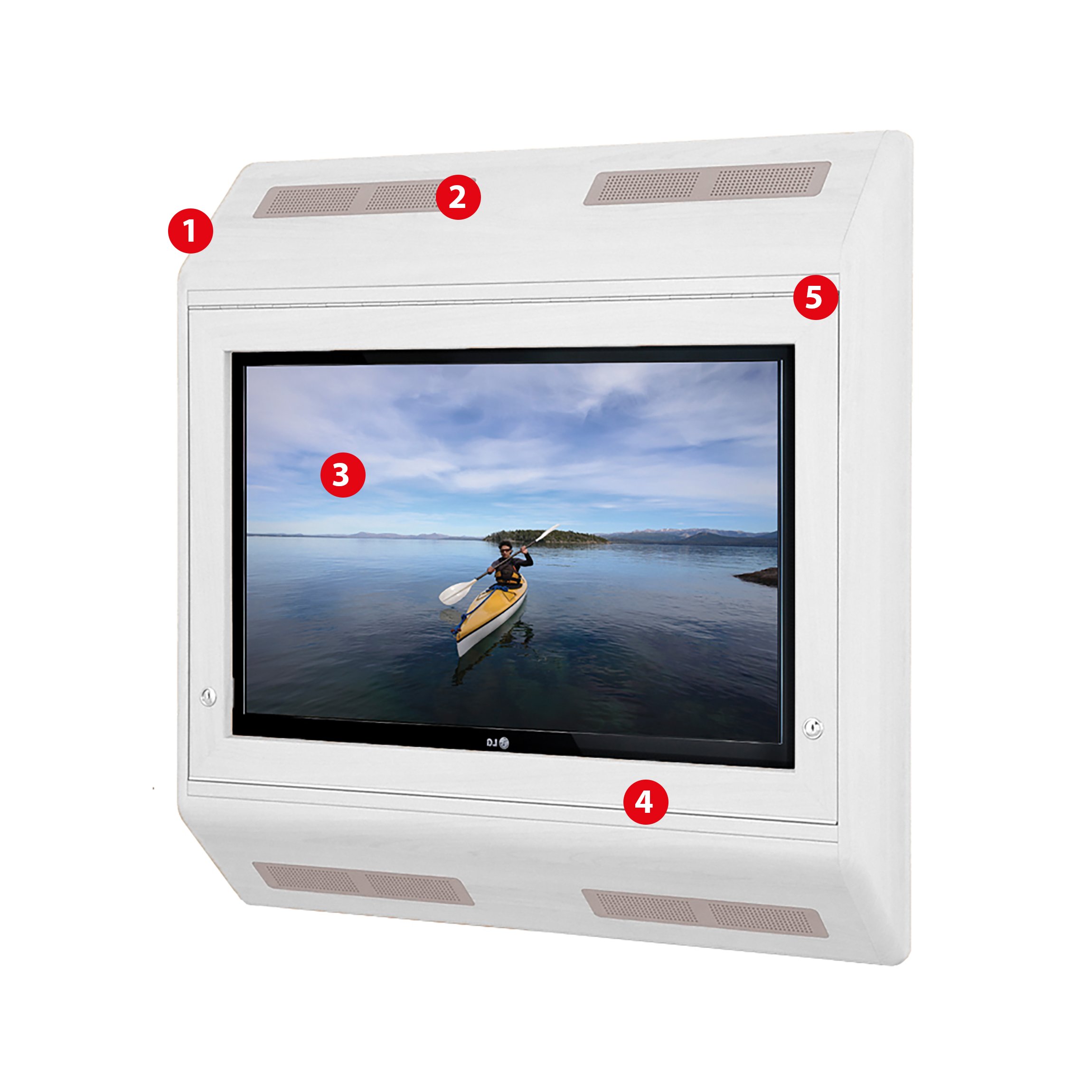 Anti-Ligature TV Cabinet